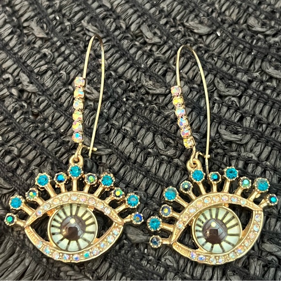 Betsey Johnson | Accessories | Betsy Johnson Eye Dangle Earrings | Poshmark